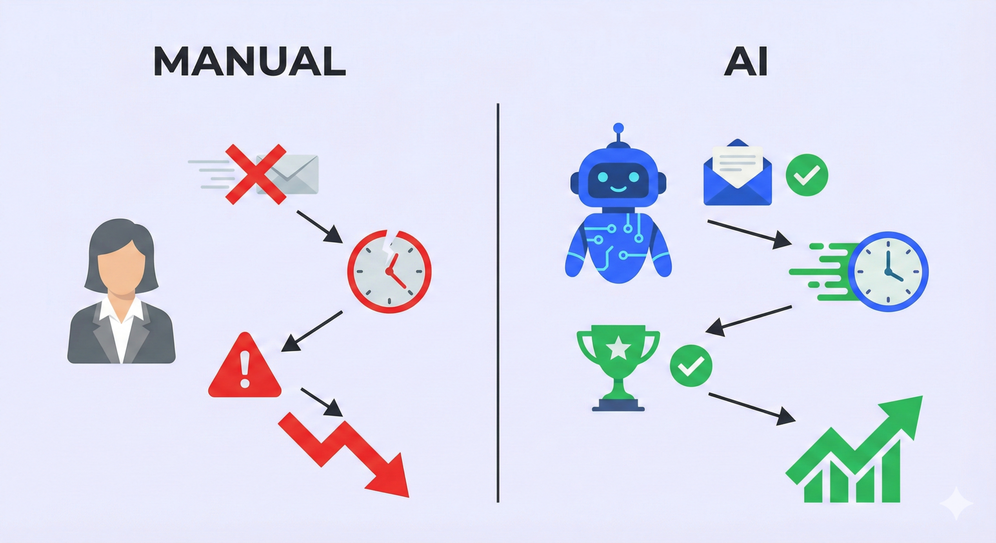 AI vs. Manual Email Scheduling: Key Differences