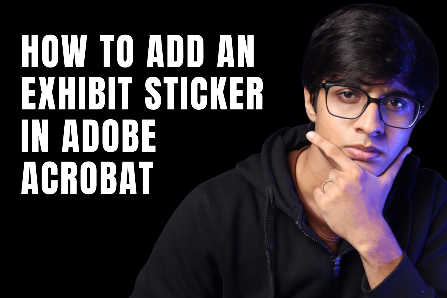 How to Add an Exhibit Sticker in Adobe Acrobat